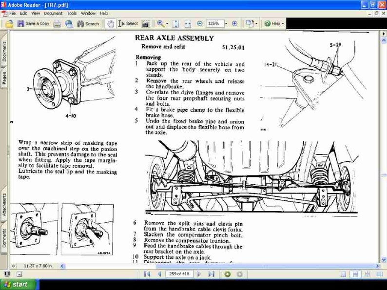 TRIUMPH TR7 TR8 WORKSHOP & Parts MANUAL -775pgs for Tr 7 8 Service ...
