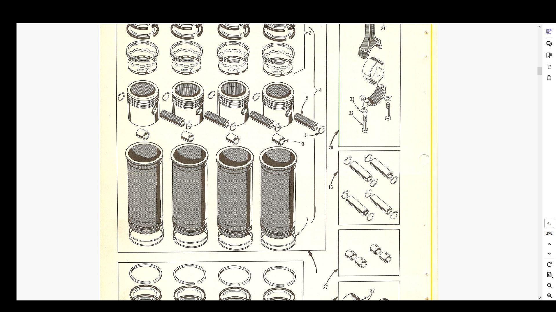 Massey Ferguson MF50 Tractor Parts Manual -300pgs With Exploded ...