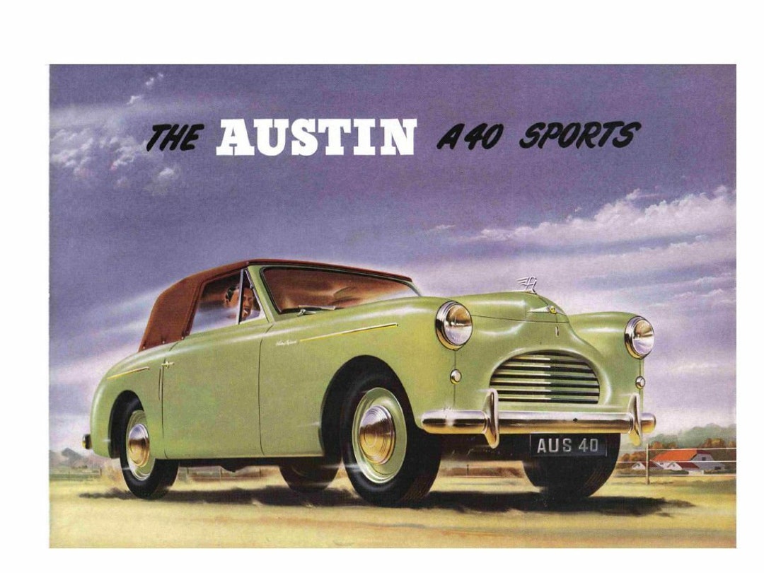 AUSTIN A40 Owners & Parts Manuales -150pg para A-40 Countryman Somerset ...