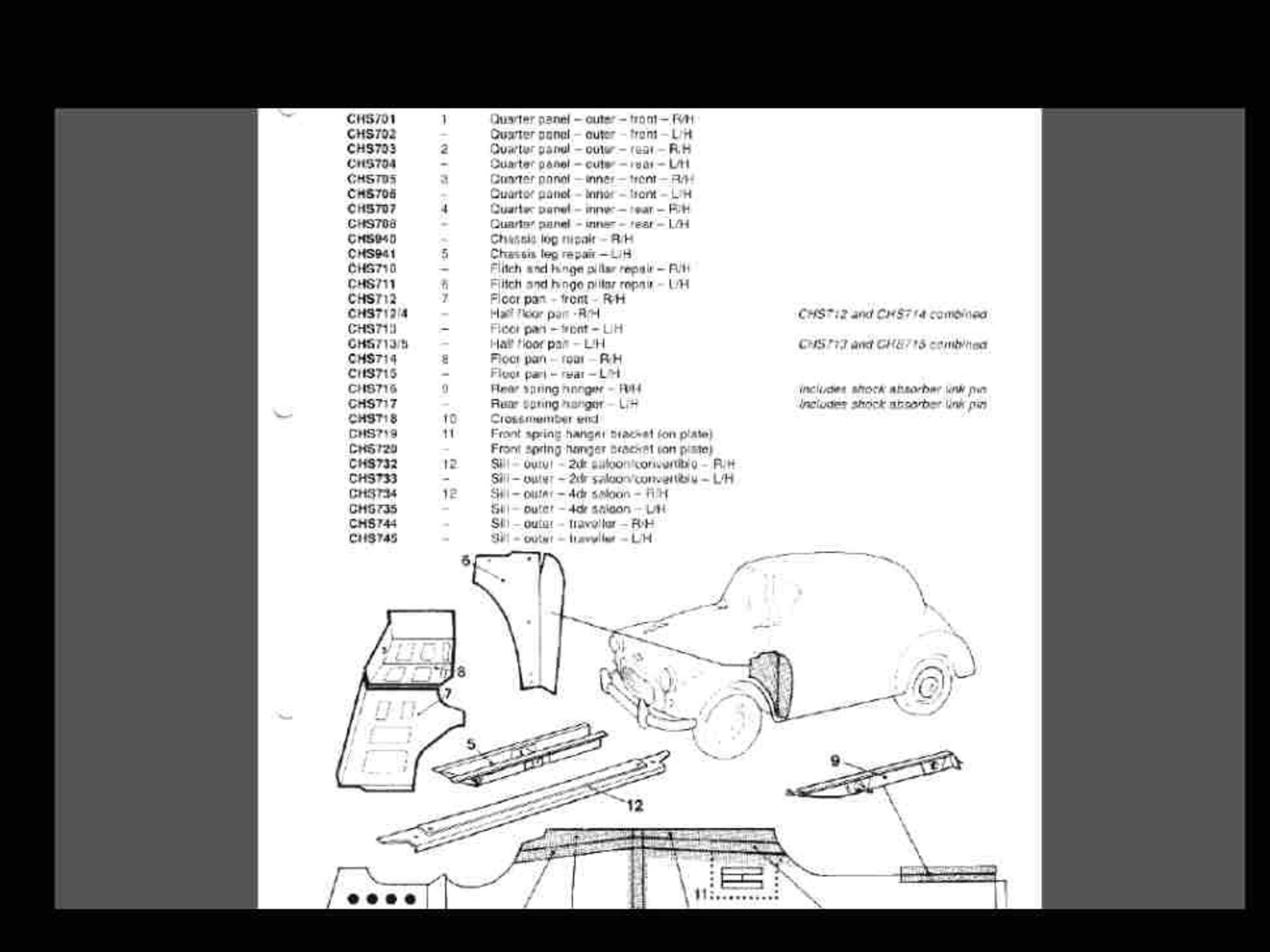 MORRIS MINOR Workshop & Parts Manuals - 650pg W/ Series 2 MM 1000 ...