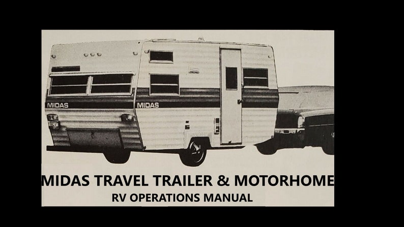 MIDAS Camper Motorhome Operations Manuals -320pg for Travel Trailer Rv ...