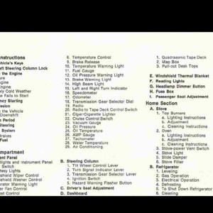 REVCON MOTORHOME Operations Manuals for RV Service W/ Air Conditioning ...