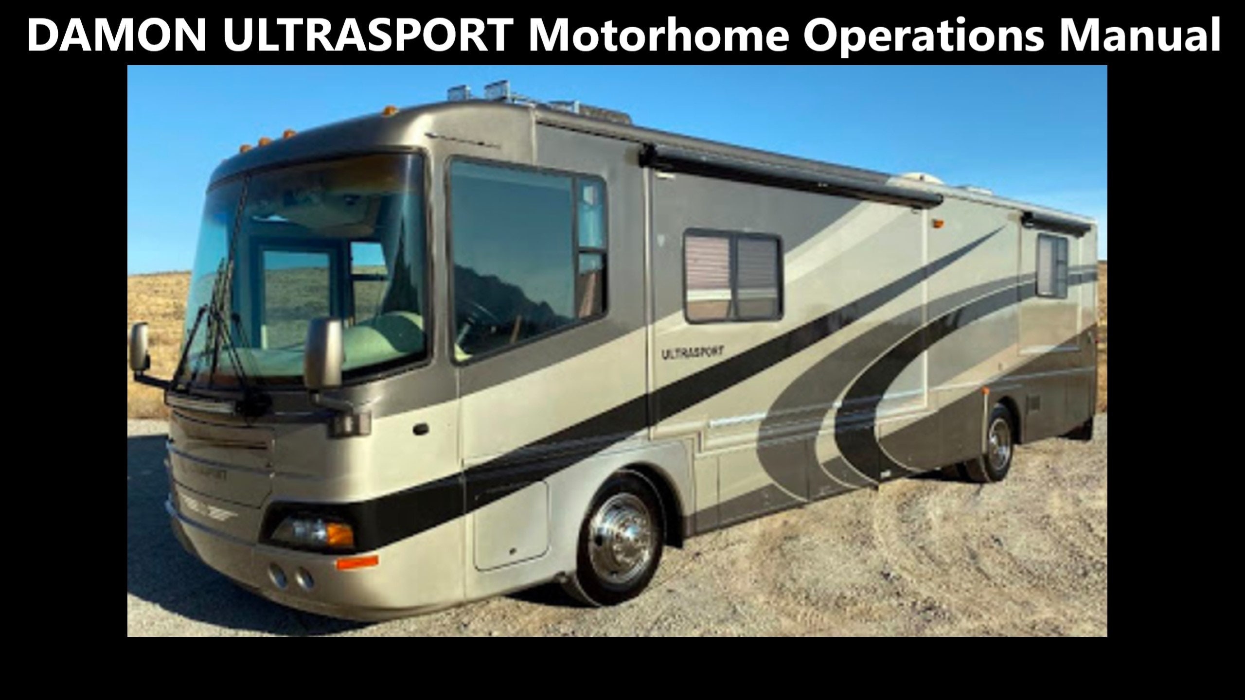DAMON ULTRASPORT Motorhome Manuals 515pg With RV Motorcoach Service ...