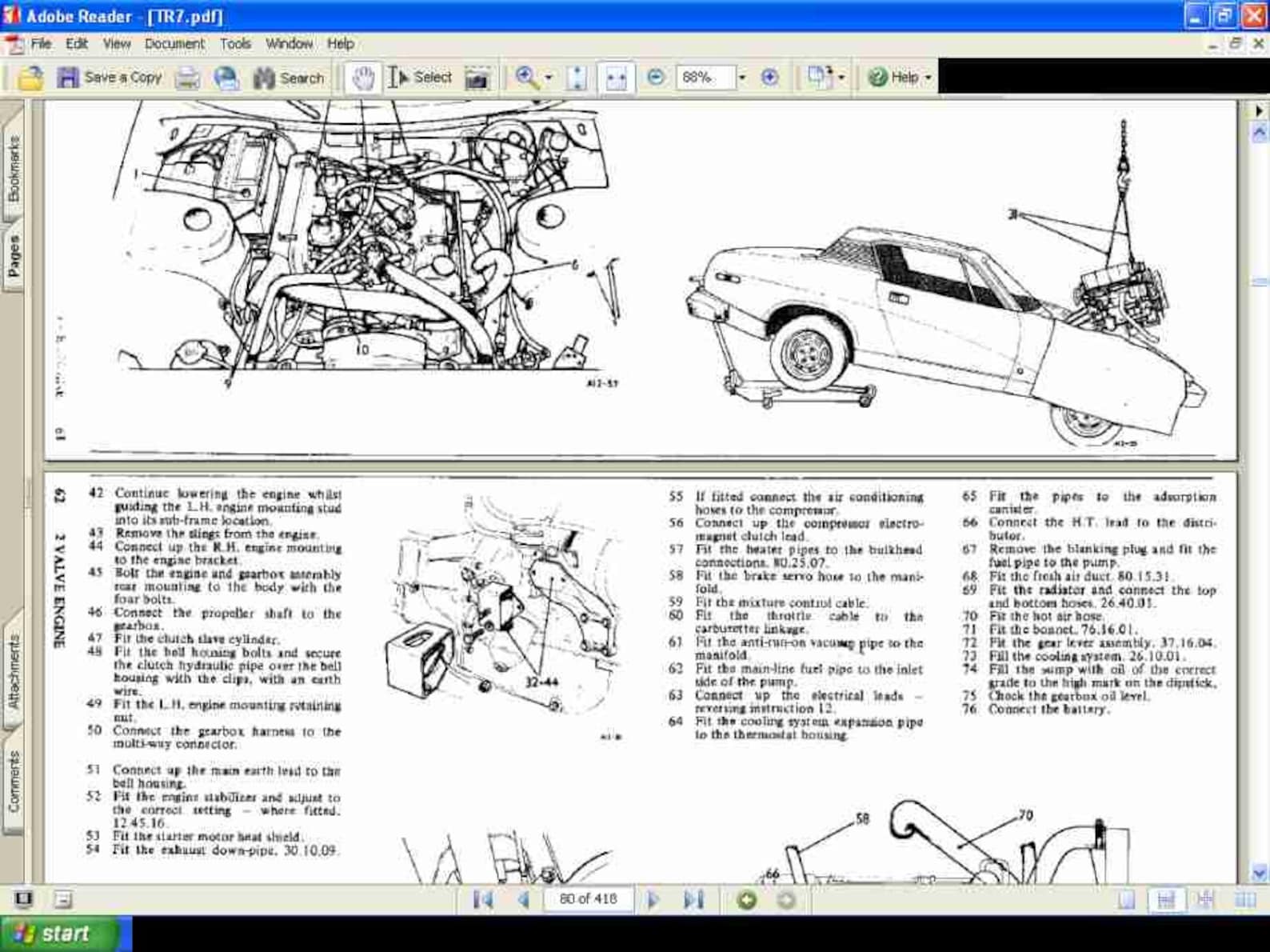 TRIUMPH TR7 TR8 WORKSHOP & Parts MANUAL -775pgs for Tr 7 8 Service ...