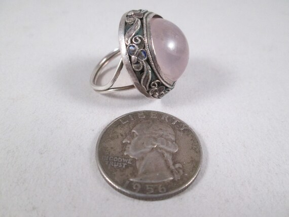 1920s CHINESE EXPORT Ring. Sterling Silver Setting. … - Gem