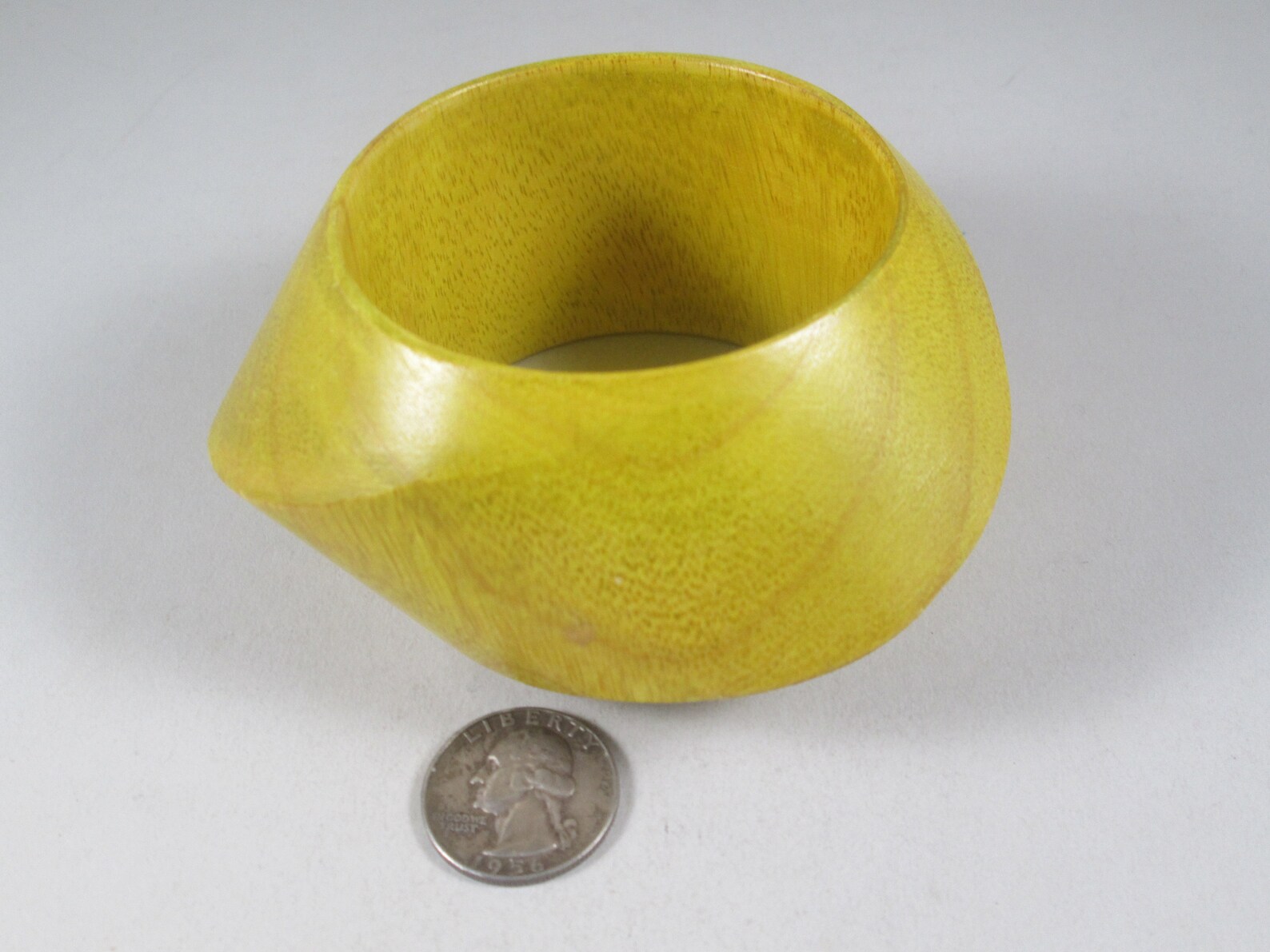 GERDA LYNGGAARD Monies Wood Bangle Bracelet. Huge & Massive - Etsy