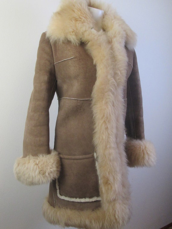 Vintage SHEARLING COAT. Classic Penny Lane, Sheared … - Gem