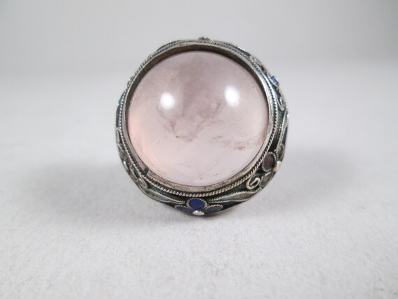 1920s CHINESE EXPORT Ring. Sterling Silver Setting. … - Gem