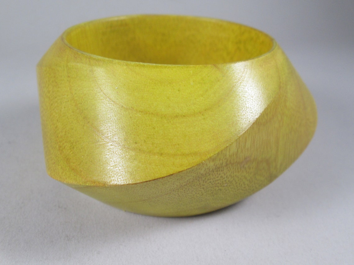 GERDA LYNGGAARD Monies Wood Bangle Bracelet. Huge & Massive - Etsy