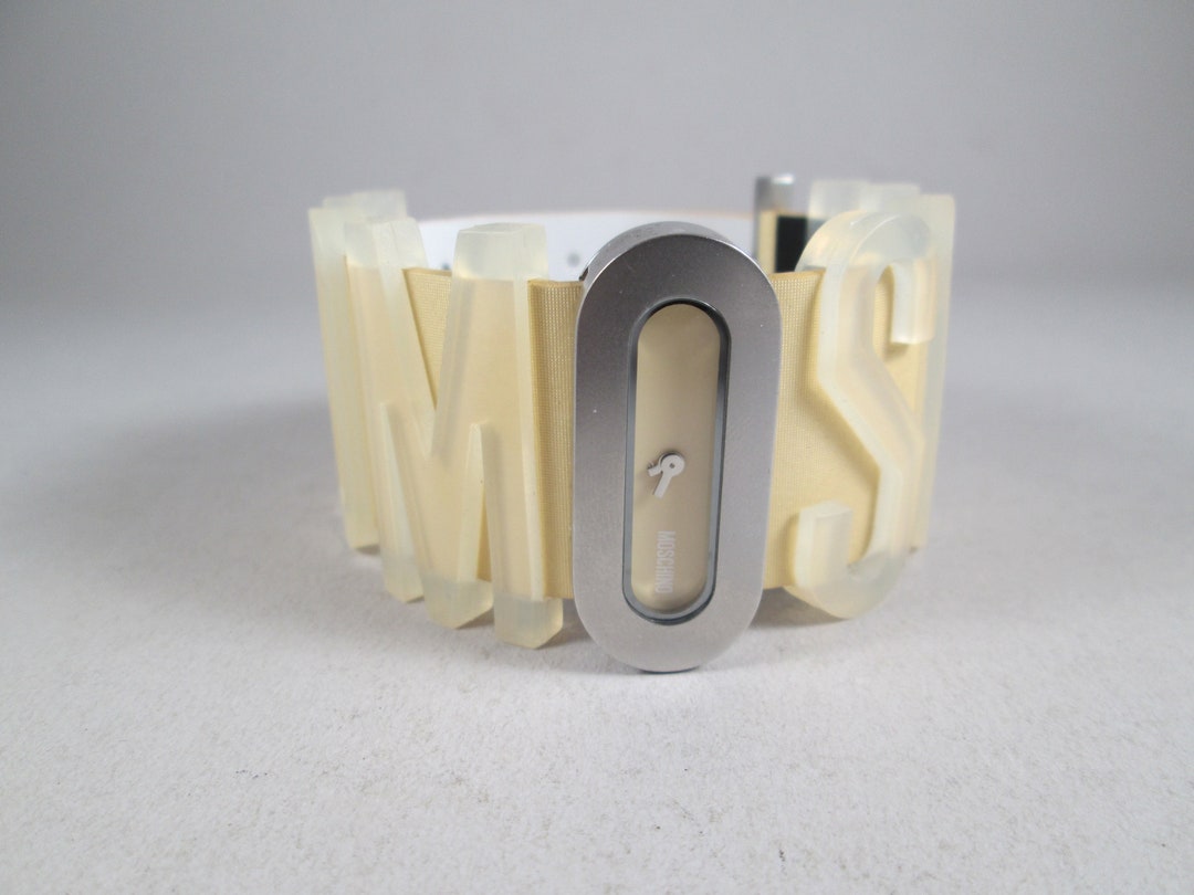 MOSCHINO Alphabet Watch. Big Bold Letters, Oval Dial. New Battery ...