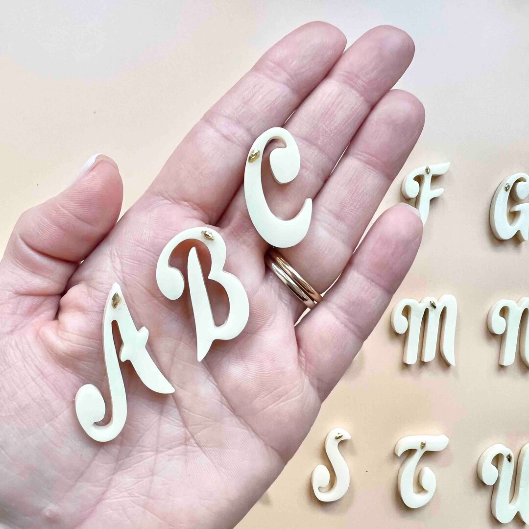 Alphabet Initials Brooch Pin, Bakelite Brooch Inspired,resin Brooch ...