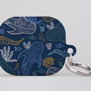 Whale Shark Scatter Coral Reef AirPod AirPod Pro Keychain Case Cover ...