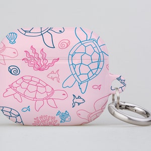 Line Art Turtles Limited-edition AirPod AirPod Pro Case Cover Cute ...