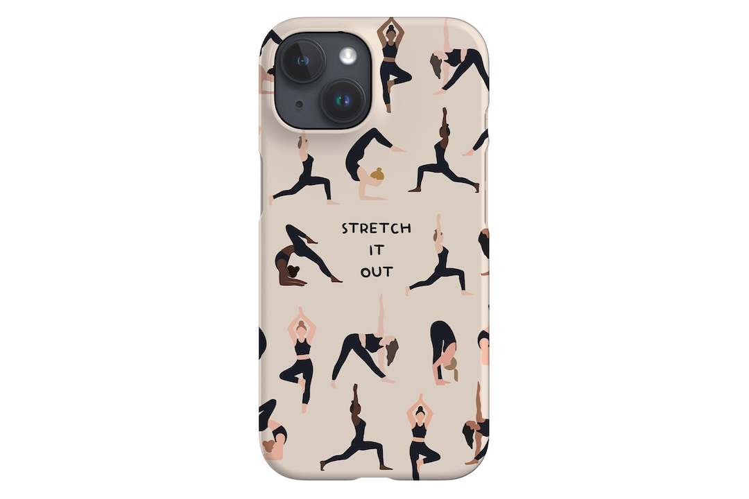 Yoga Pose Phone Case: Boho Chic Design; Peach - Etsy UK
