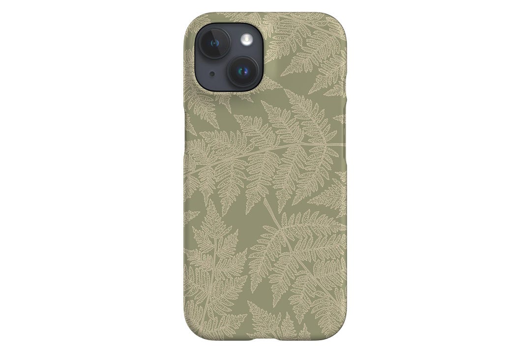 Fern Scatter Phone Case | Plant Nature Leaf | Cover for iPhone 16 15 14 ...