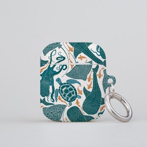 Whale Shark Aqua AirPod Case: Artwork by Denes Anna Design; Turtle ...