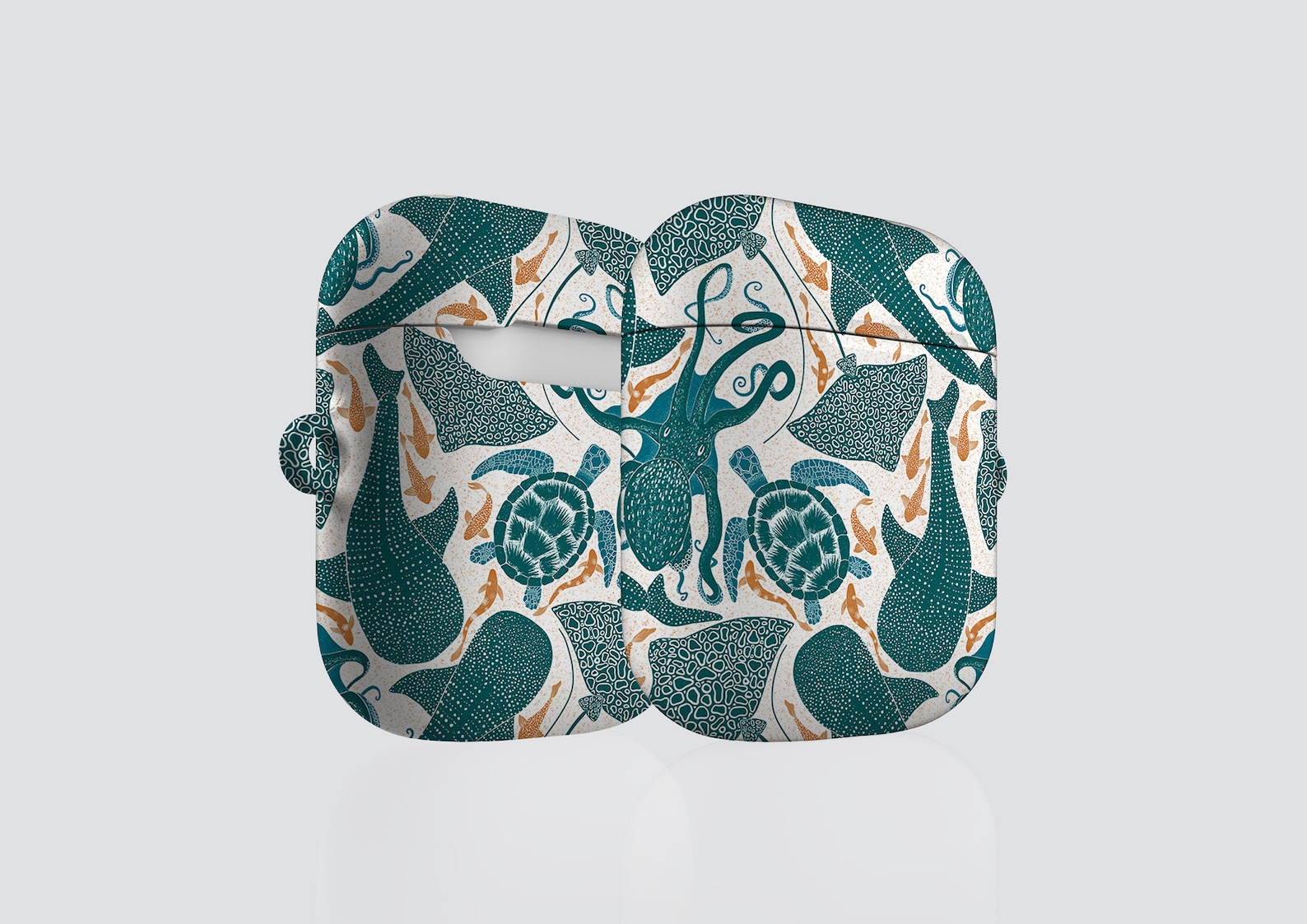 Whale Shark Aqua AirPod Case: Artwork by Denes Anna Design; Turtle ...