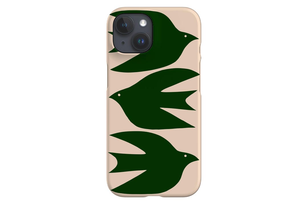 Abstract Bird Phone Case Bohemian Boho Animal Cover for iPhone 15 14 13 ...