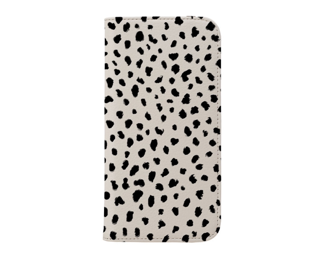 Dalmatian Print Vegan Leather Wallet Phone Case - Etsy