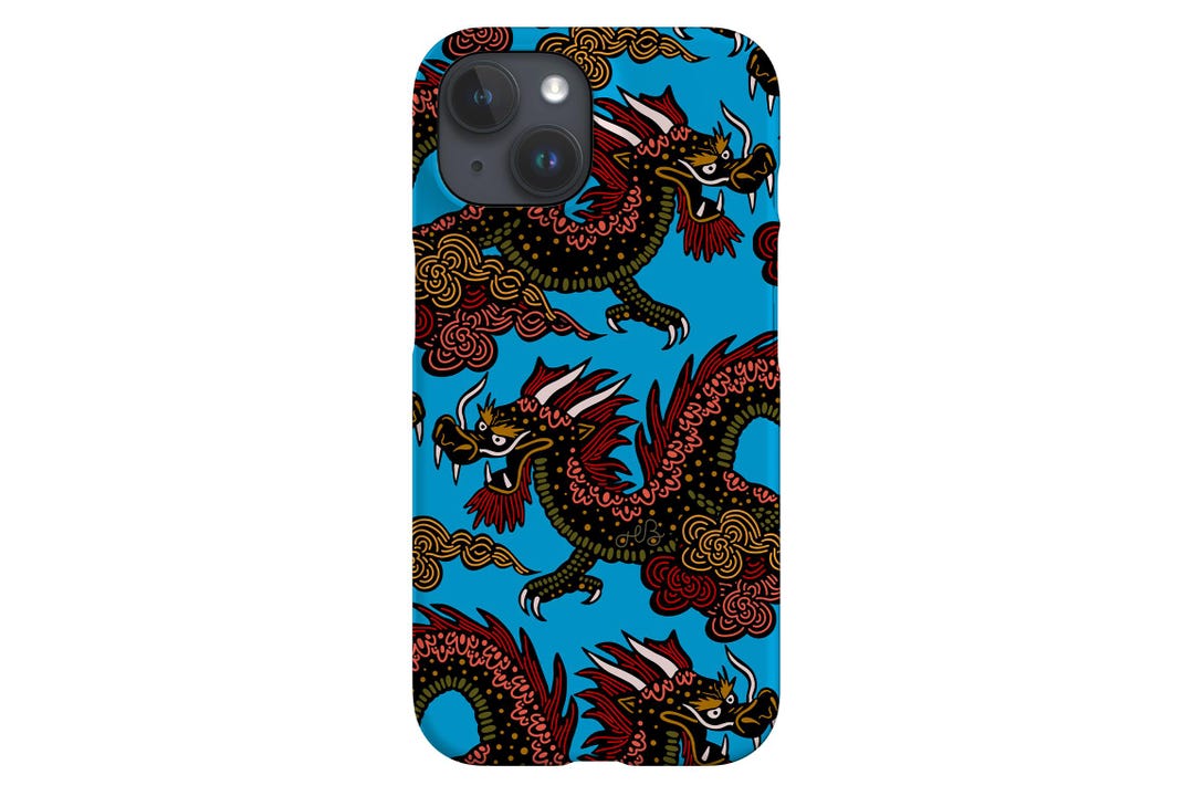 Large Dragon Scatter Phone Case | Chinese Fantasy | Cover for iPhone 16 ...