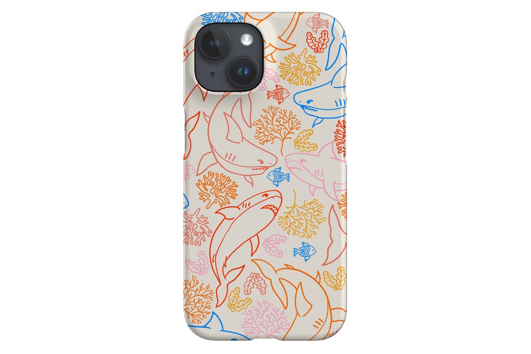 Shark Coral Reef Limited-edition Phone Case Ocean Sea White Shark Phone ...