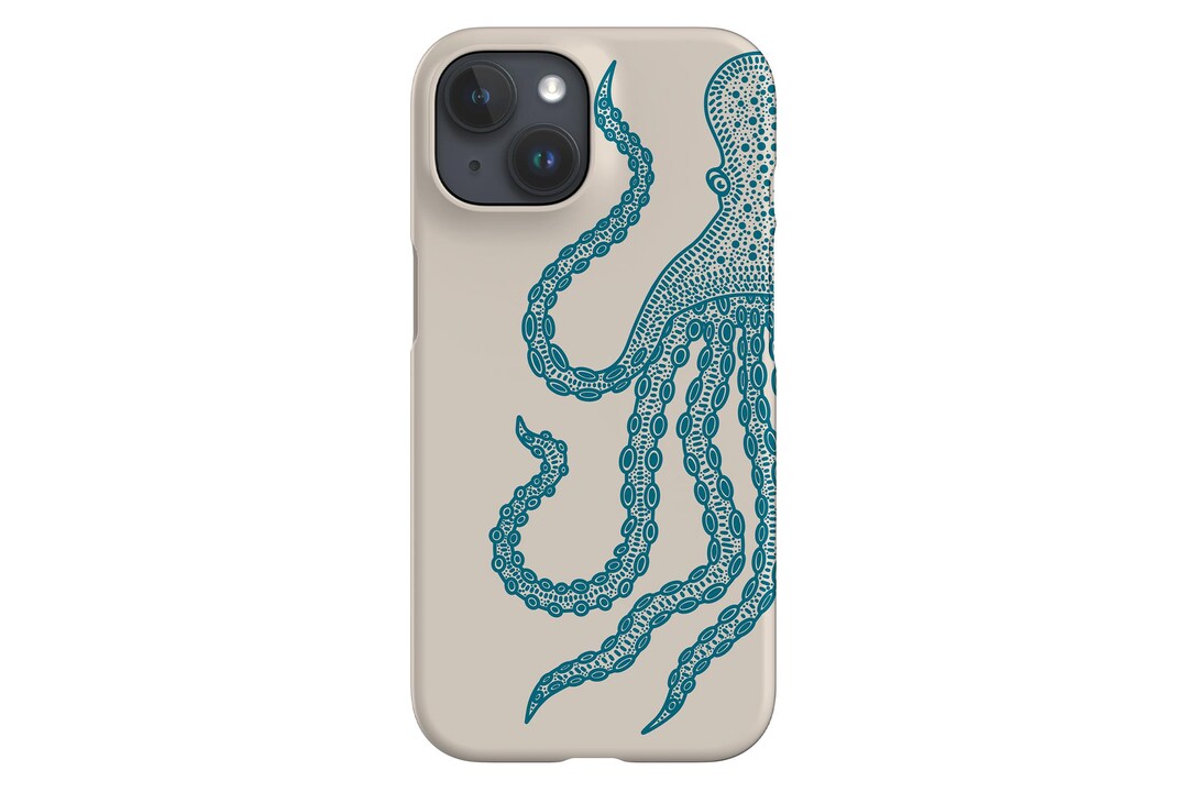 Octopus Placement Phone Case Ocean Sea Cover for iPhone 16 15 14 13 12 ...