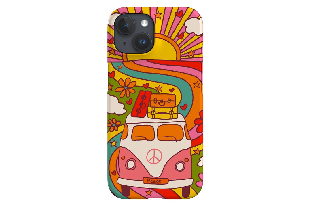 70s Campervan Limited-edition Phone Case Groovy Retro Sun Swirl Phone ...
