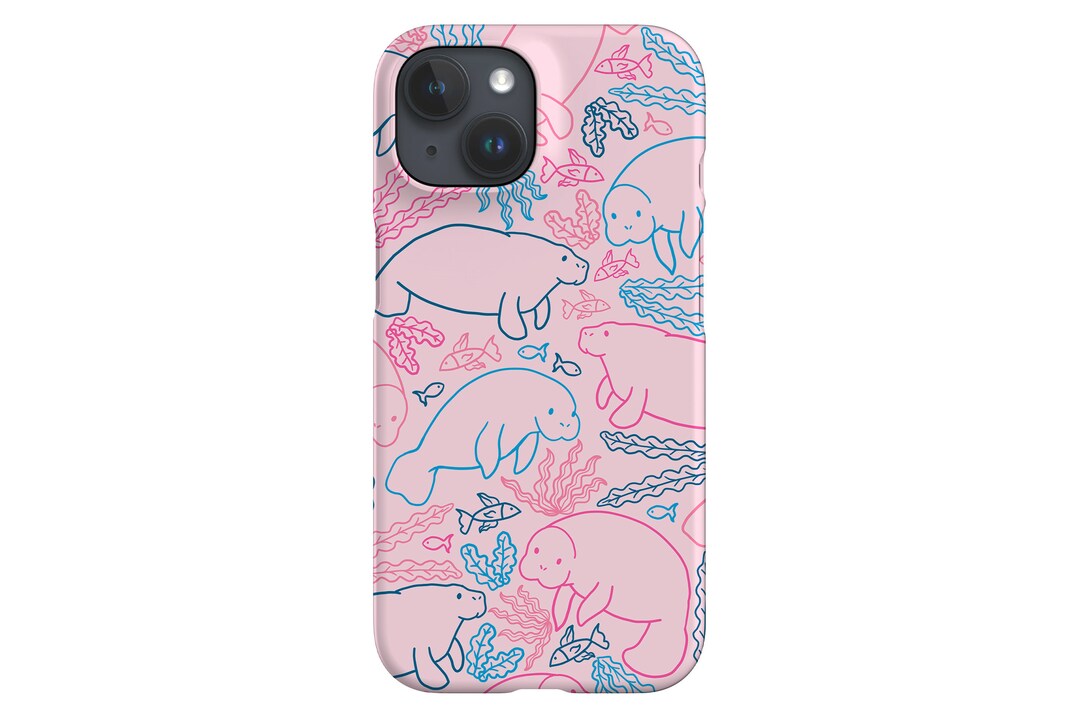 Manatee Coral Reef Limited-edition Phone Case Ocean Cute Sea Cow Phone ...