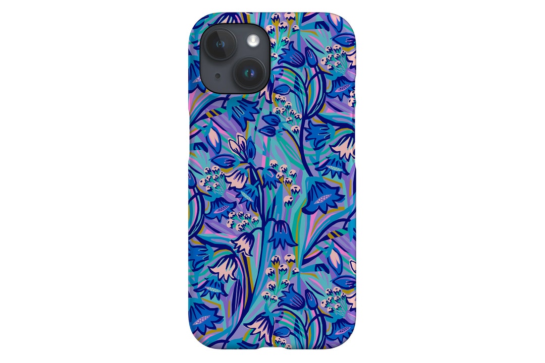 Bluebells by Masha Volnova Phone Case | Colourful Wildflower Floral ...