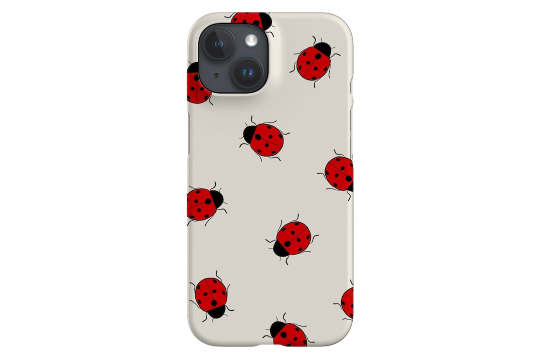 Ladybird Phone Case | Cute Ladybug Beetle Pattern | Cover for iPhone 16 ...