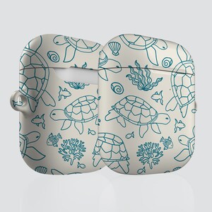 Line Art Turtles Limited-edition AirPod AirPod Pro Case Cover Cute ...