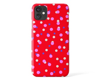 Red Polka Dot Phone Case - Etsy