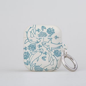 Shark Coral Reef Scatter AirPod AirPod Pro Keychain Case Cover | Ocean ...