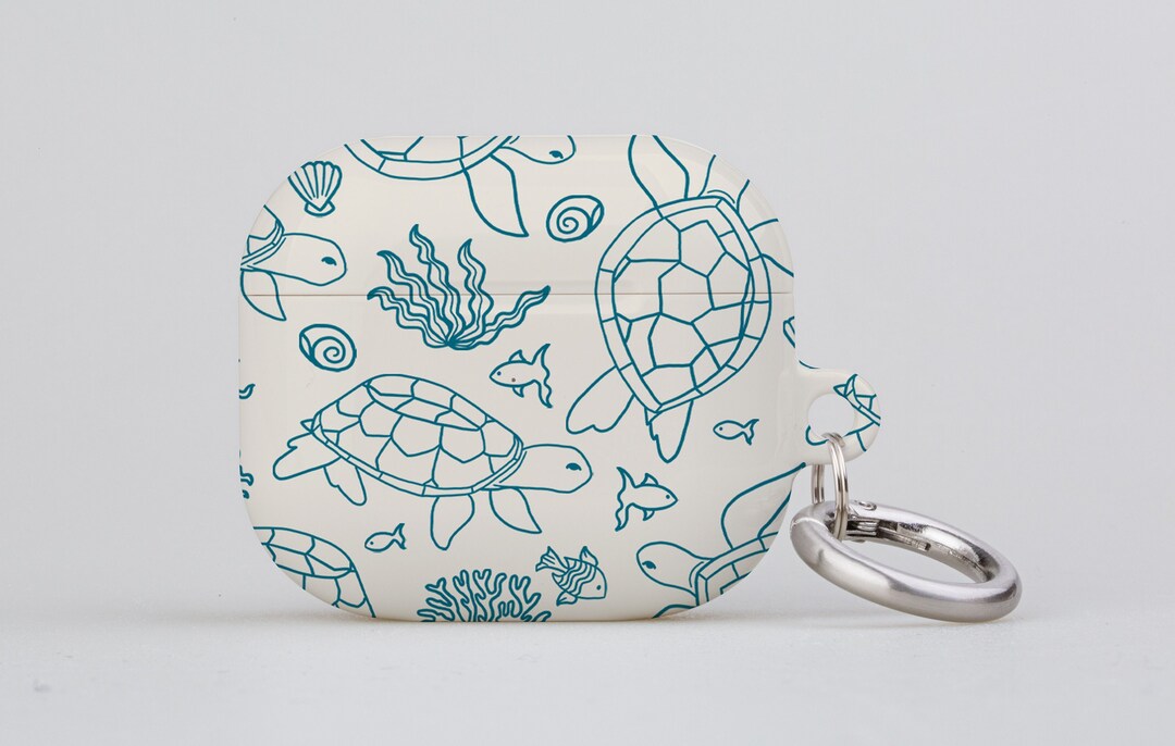 Line Art Turtles Limited-edition AirPod AirPod Pro Case Cover Cute ...