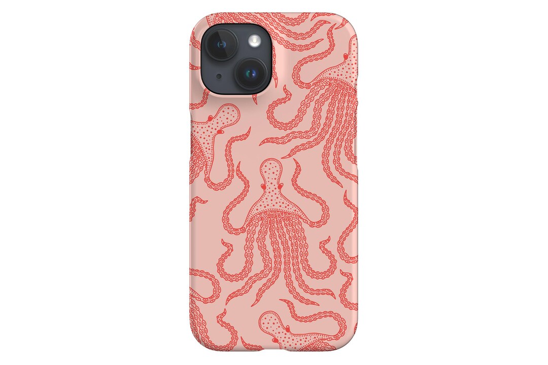 Octopus Scatter Phone Case Sea Ocean Animal Cover for iPhone 16 15 14 ...