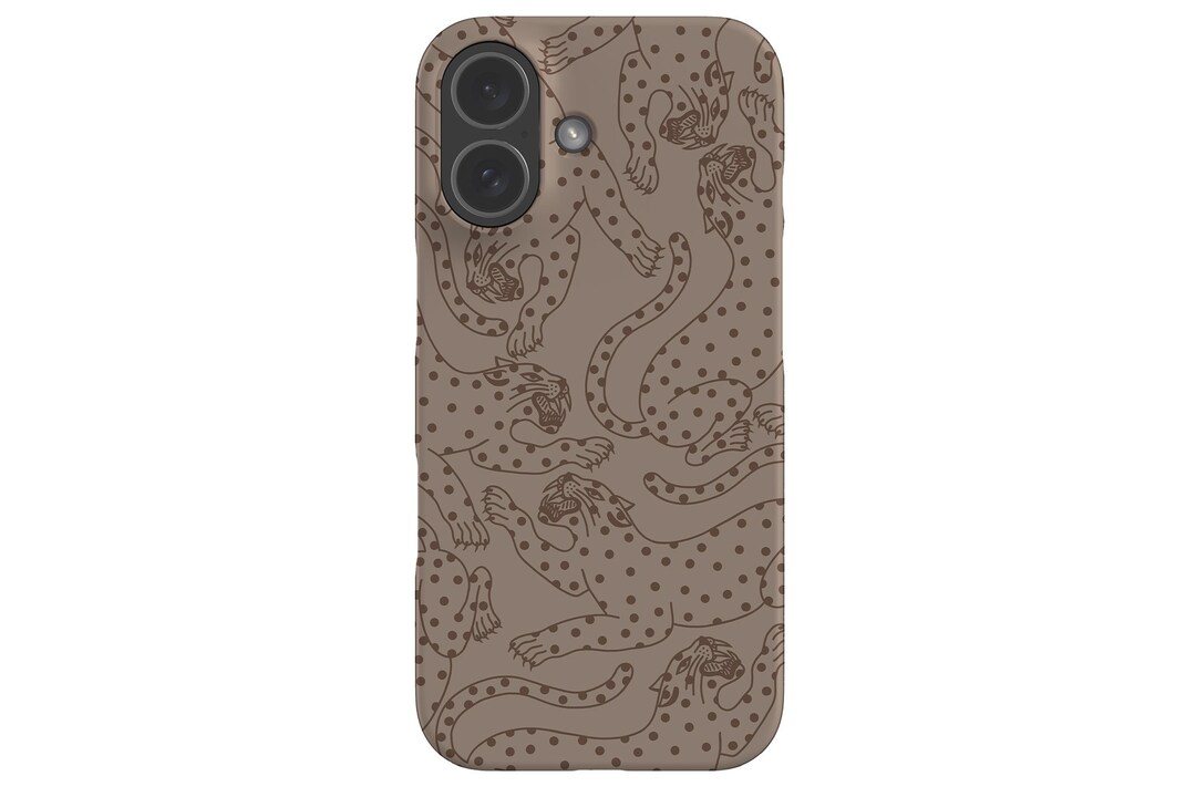 Spotty Leopard Scatter Phone Case: Browns; Wild Cat Polka Dot - Etsy