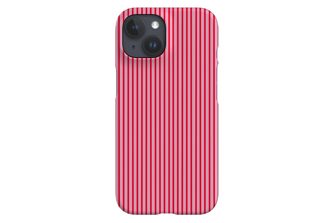 Pink & Red Bold Vertical Stripes Phone Case: Iphone, Galaxy, Pixel - Etsy