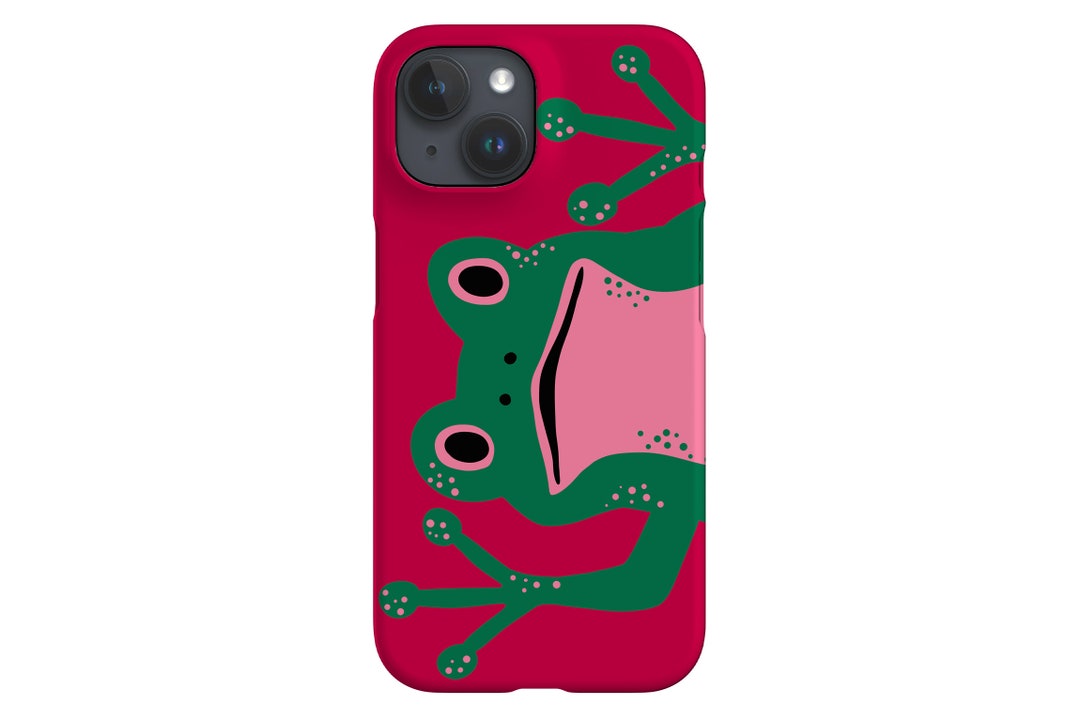 Frog Phone Case | Bold Cute Amphibian | Cover for iPhone 16 15 14 13 12 ...