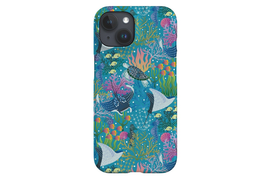 Enchanted Beauty Sea Life Phone Case: Design by Delively Dewi; Coral ...