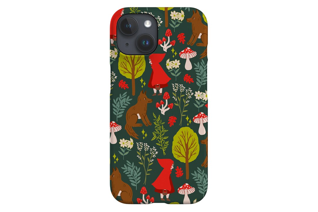 Little Red Riding Hood Phone Case Fairy Tale Cover for iPhone 15 14 13 ...