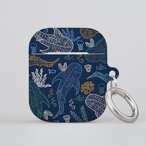 Whale Shark Scatter Coral Reef AirPod AirPod Pro Keychain Case Cover ...