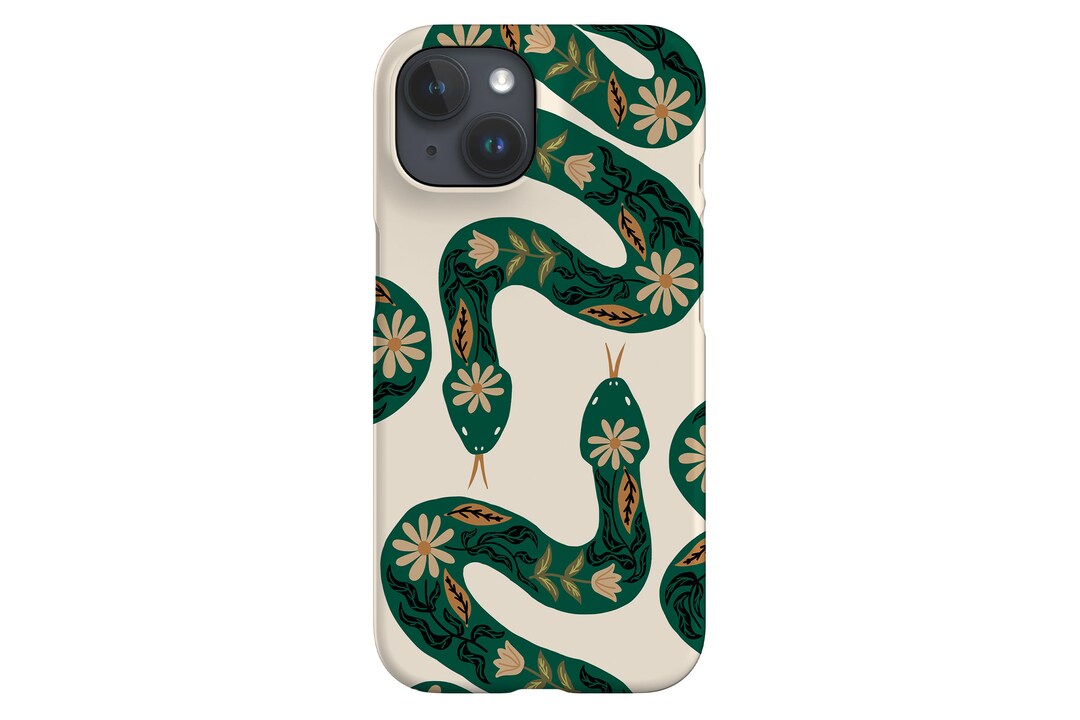 Floral Snake Scatter Phone Case | Folk Art Flower | Cover for iPhone 16 ...