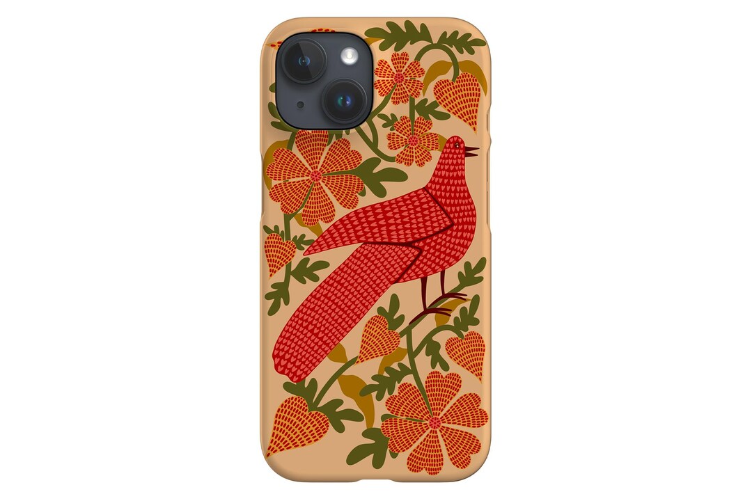 Love Dove Phone Case: Folk Art Bird & Flowers - Etsy UK