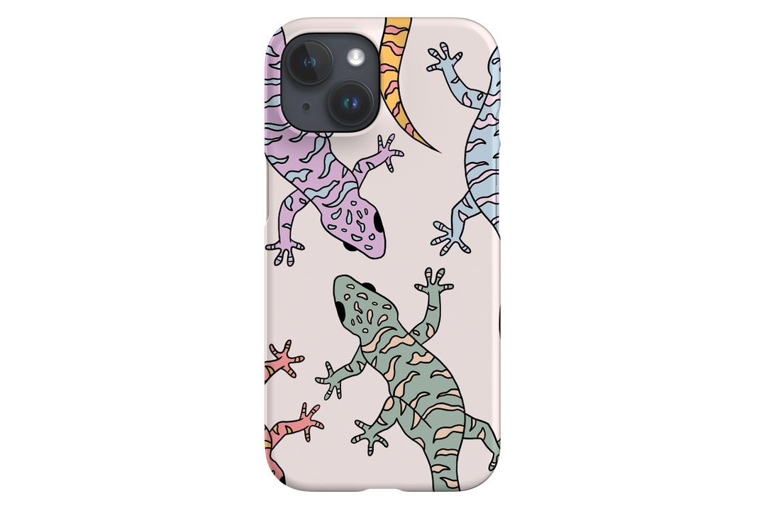 Oversized Lizards Phone Case | Cute Reptile | Cover for iPhone 15 14 13 ...