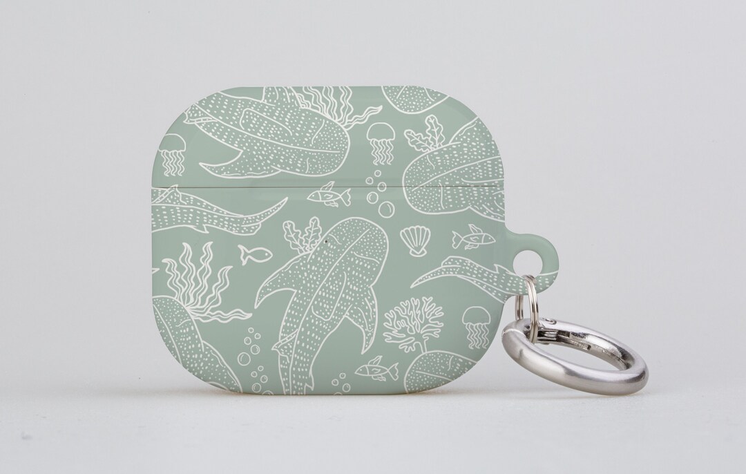 Whale Shark Scatter Coral Reef AirPod AirPod Pro Keychain Case Cover ...