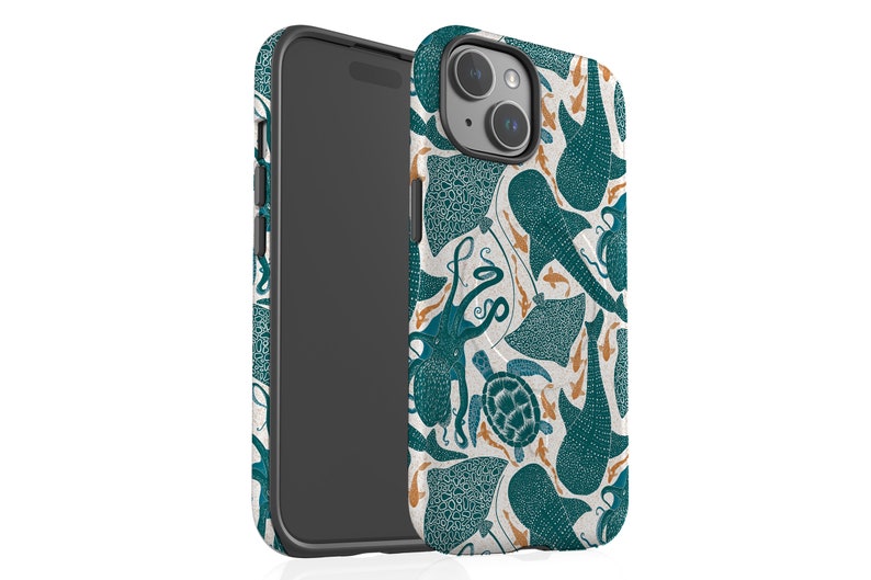 Whale Shark Aqua Magsafe iPhone Case: Artwork by Denes Anna Design ...