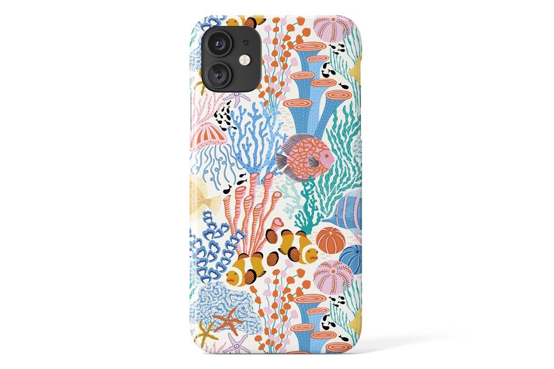Coral Reef by Vivian Hasenclever Phone Case Ocean Clown Fish - Etsy