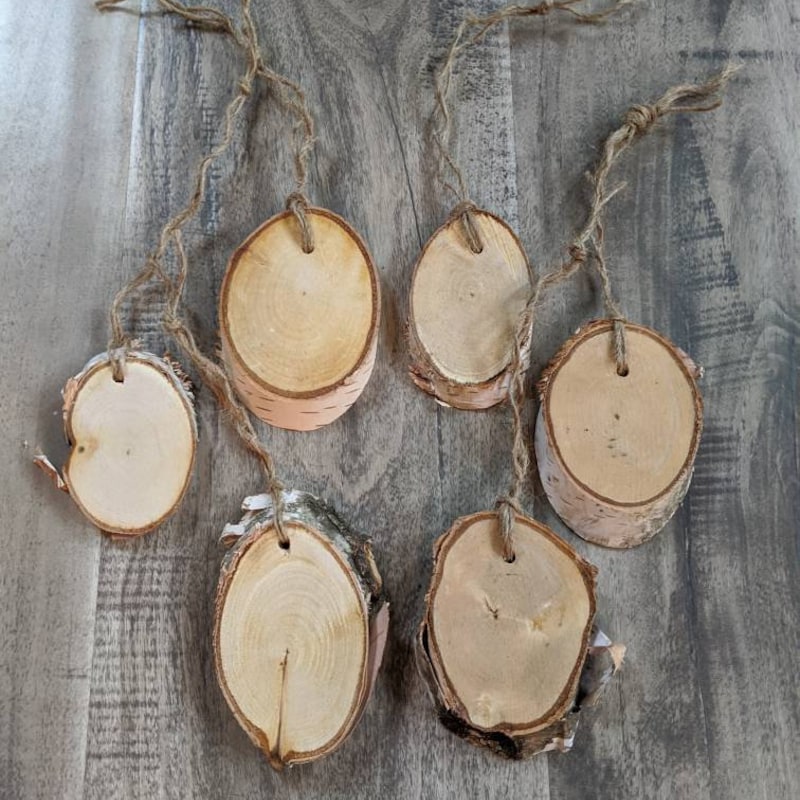 Rustic Birch Wood Tags - Etsy
