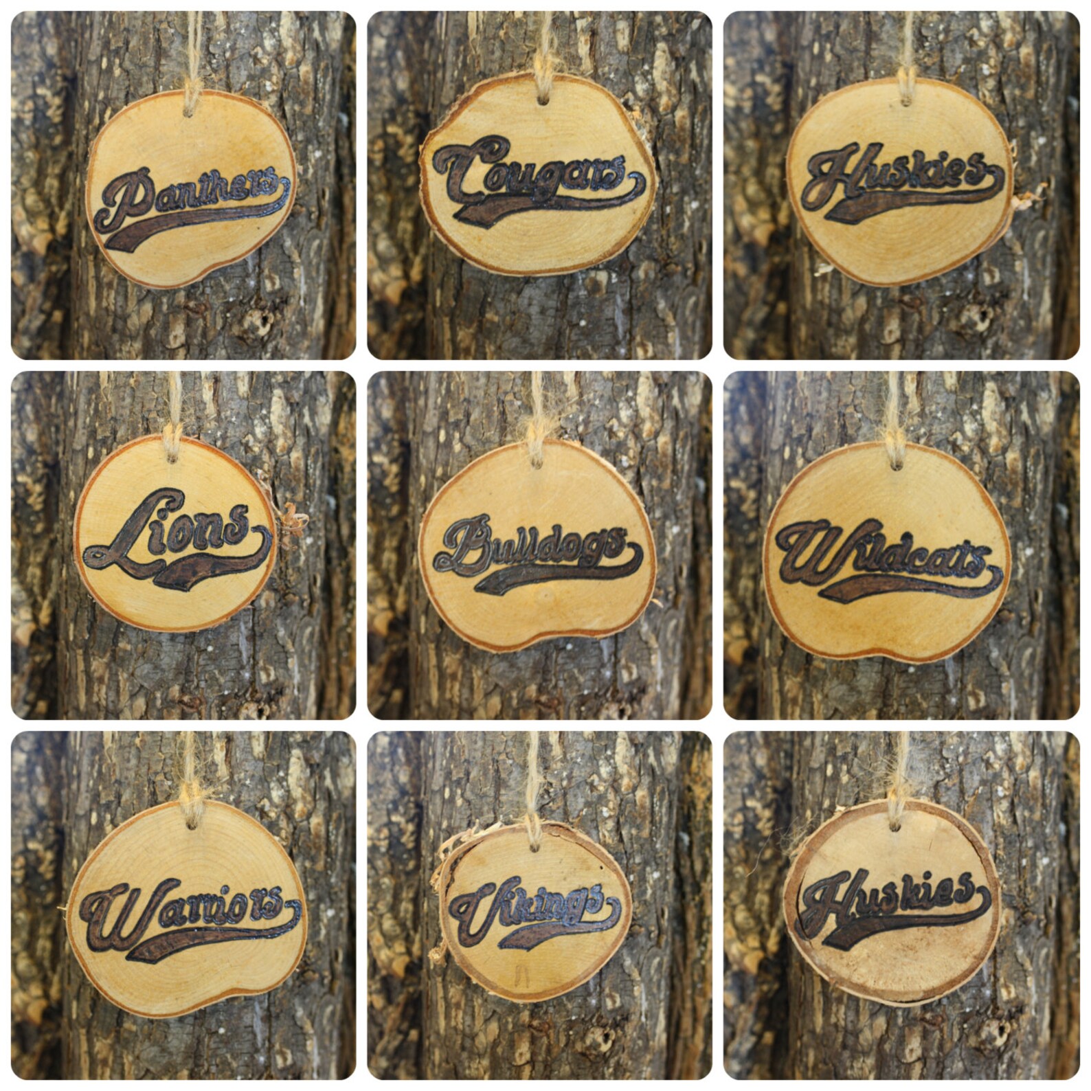 Personalized Coasters - Wood Coasters - Tree Coasters - Custom Coasters ...