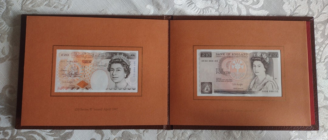 Limited Edition 10 Pound Note Pairs 1975/1992 Excellent Condition - Etsy